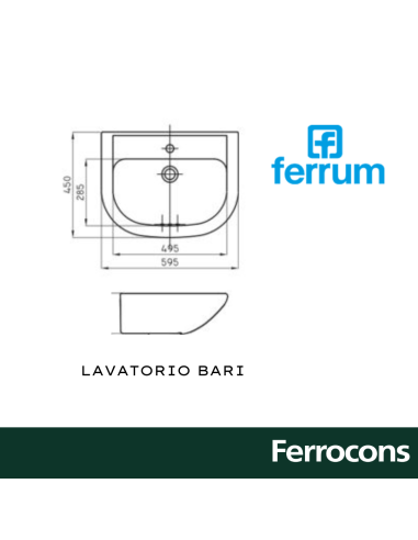 LAVATORIO BARI BLANCO-LKM3 FERRUM